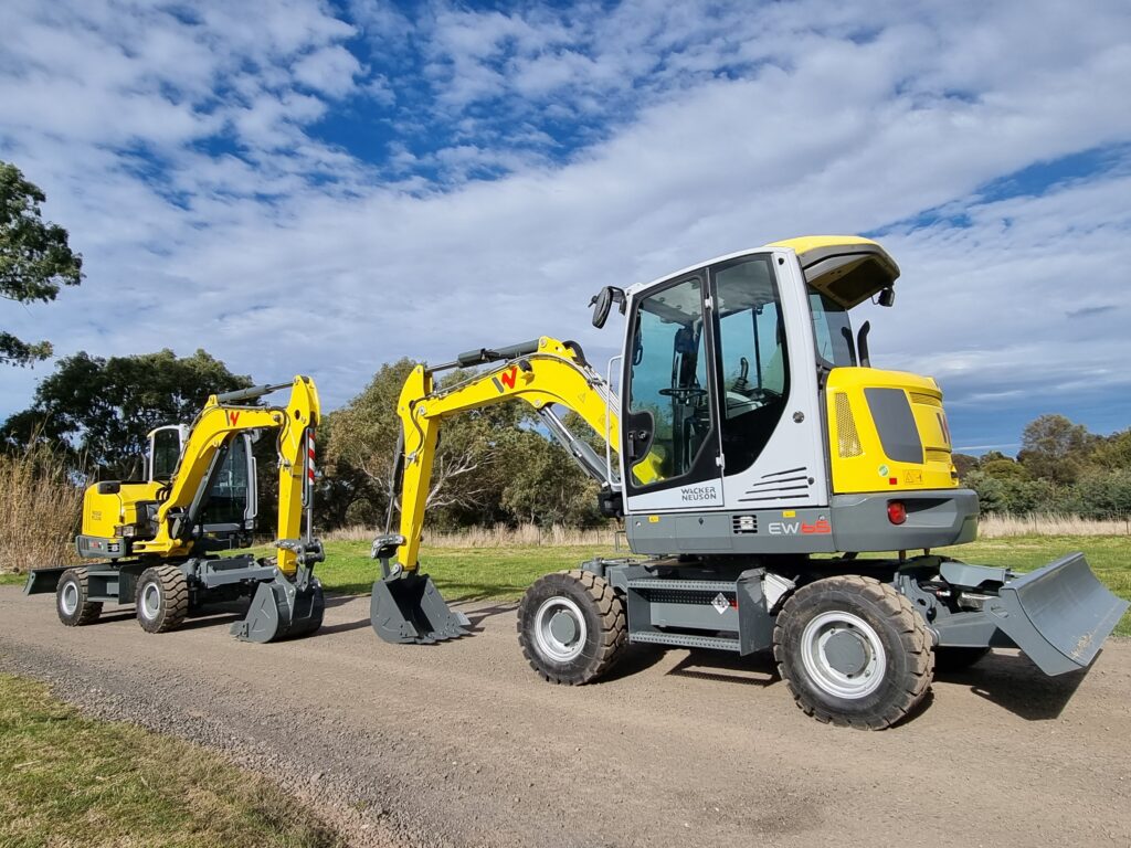 Wacker Neuson EW65 Wheeled Excavators - Jordan Rail