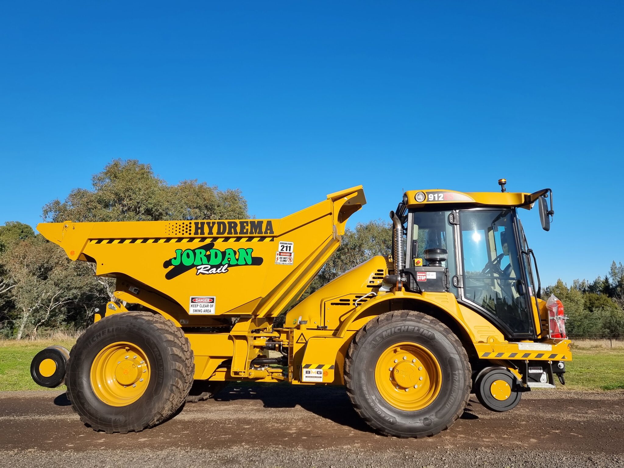New Hydrema 912 ES Hi-Rail Dumper - Jordan Rail