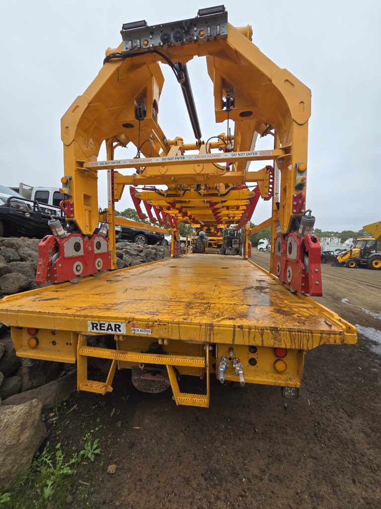 Rail Tug Vehicle, 14.5m Rail Trailers and Rail Straddle - Jordan Rail