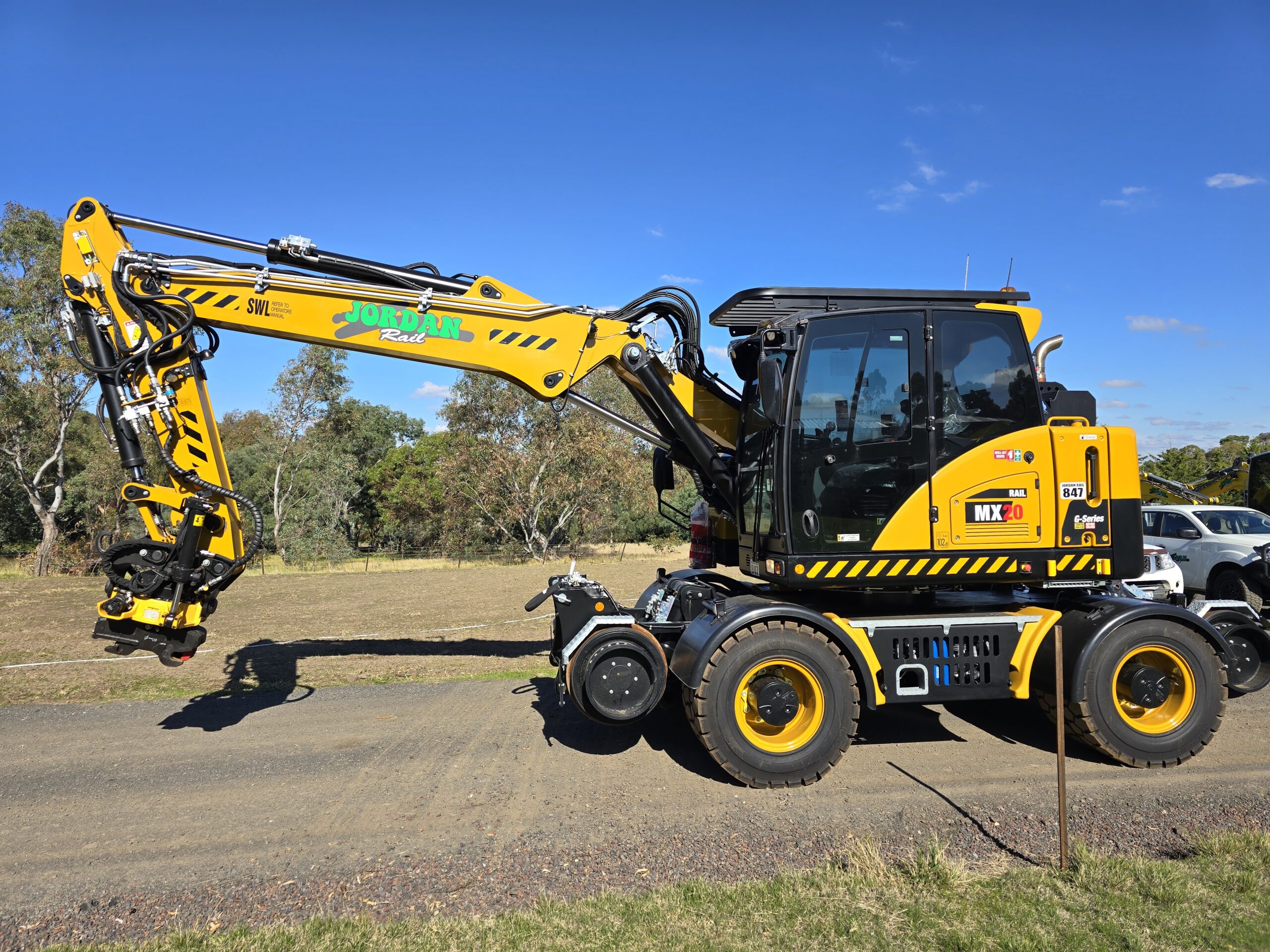 New Hi-Rail Hydrema Wheel Excavator - Jordan Rail
